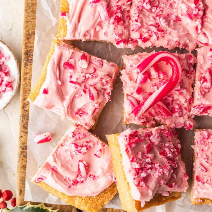 Candy Cane Cream Bars
