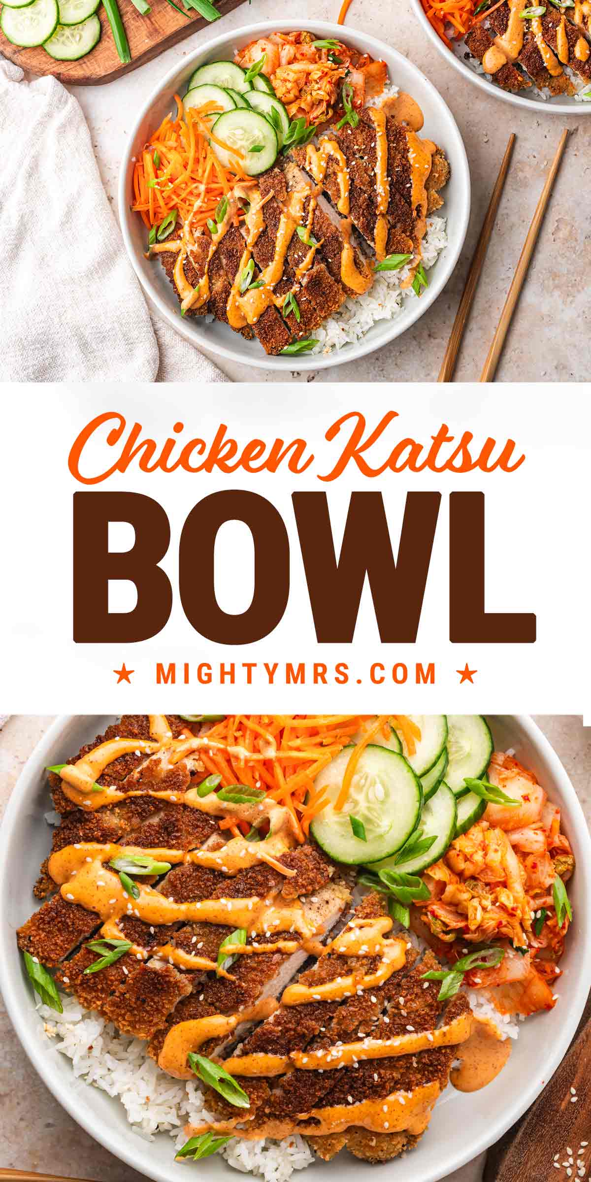 Katsu Chicken Bowl - Mighty Mrs