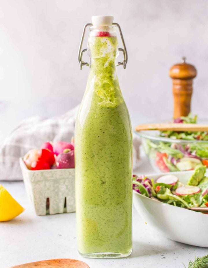 Homemade Green Goddess Dressing - Mighty Mrs