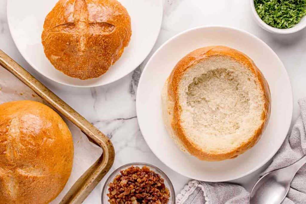 Homemade Bread Bowls - Mighty Mrs