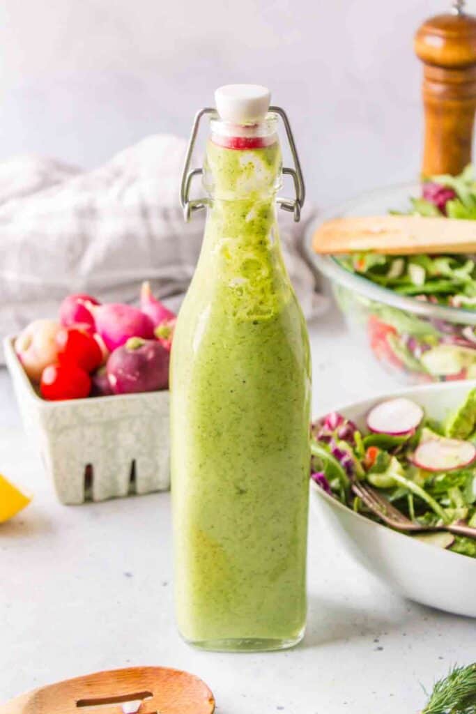 Homemade Green Goddess Dressing - Mighty Mrs