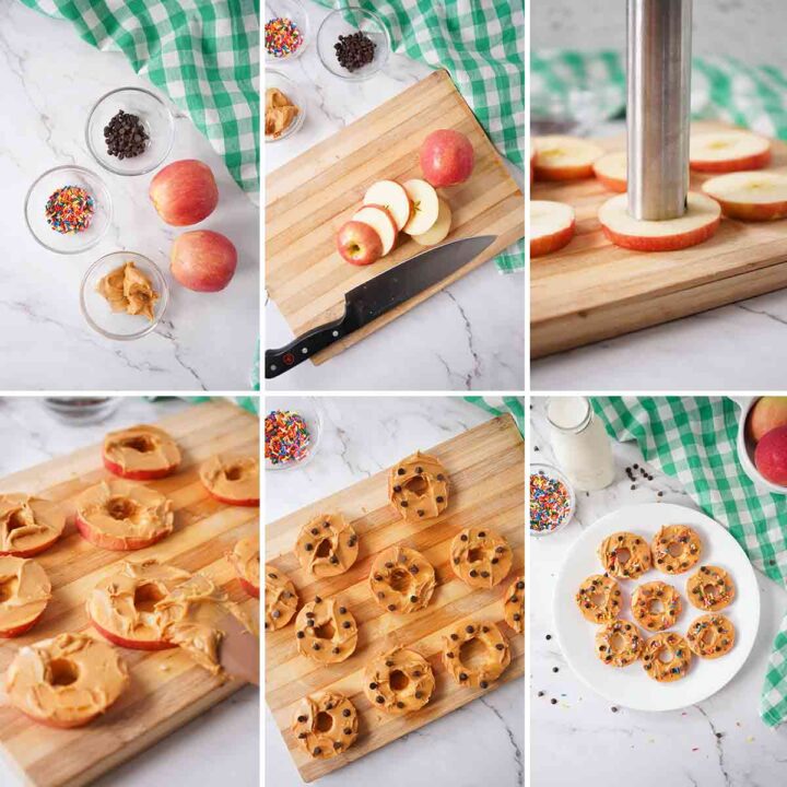 Peanut Butter Apple Slice Donuts - Mighty Mrs