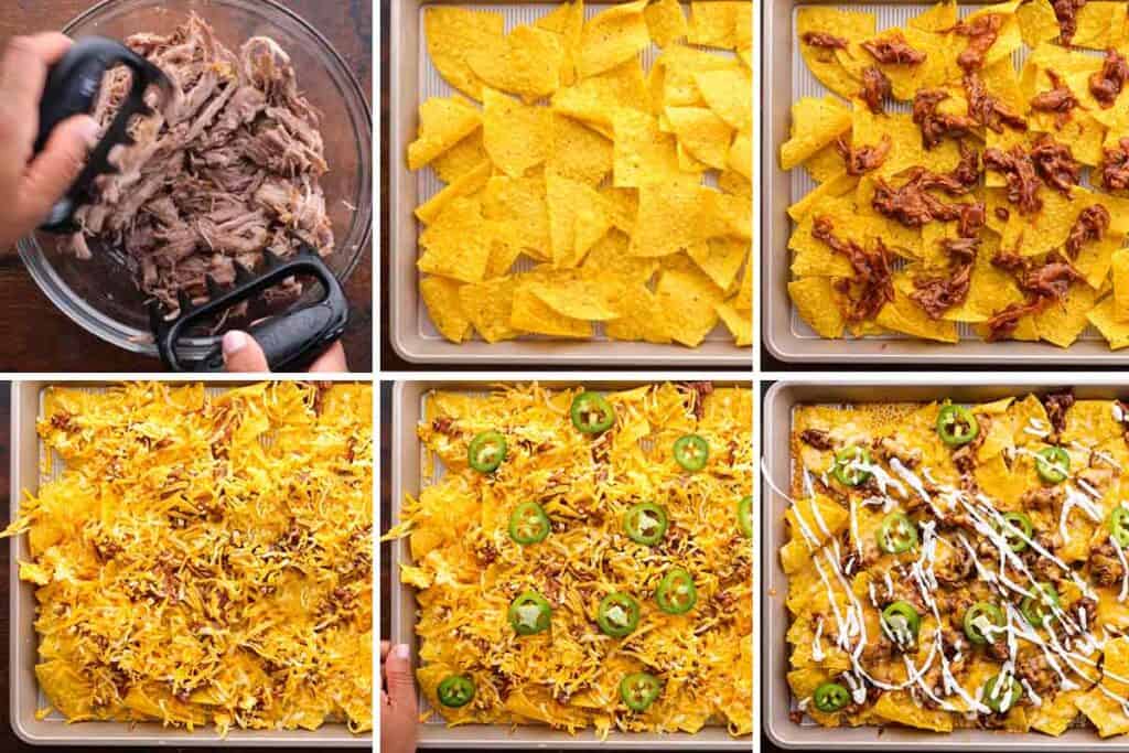 BBQ Pulled Pork Nachos (5 Ingredients) - Mighty Mrs