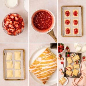 Strawberry Toaster Strudels - Mighty Mrs