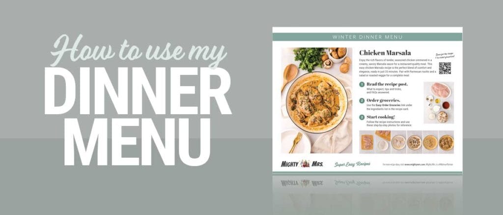 Free Printable Meal Plan with Walmart Grocery Lists