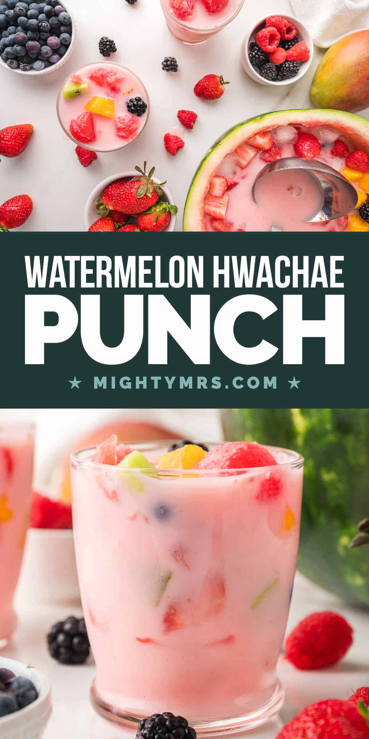 Hwachae Fruit Punch - Mighty Mrs